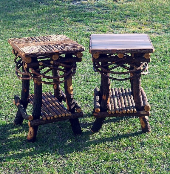 Our Best Selling Side End Table Listing is for One Rustic Handmade Table Mosaic Willow Wood Top or Solid Poplar Wood Top. Etsy Canada