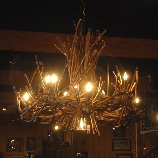 Rustic Chandelier - Etsy