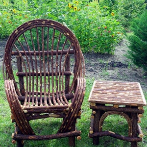 Handmade Bent Willow Chair** Twig Bentwood Chair - Etsy