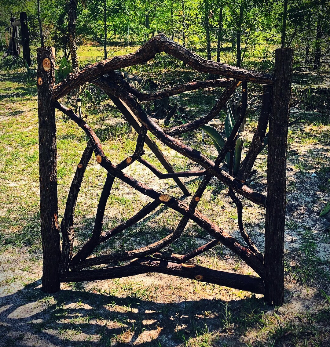 Handmade Rustic Willow Twig Gate: Bentwood Garden Decor - Etsy
