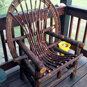 One Rústico Handmade Willow Chair - Etsy