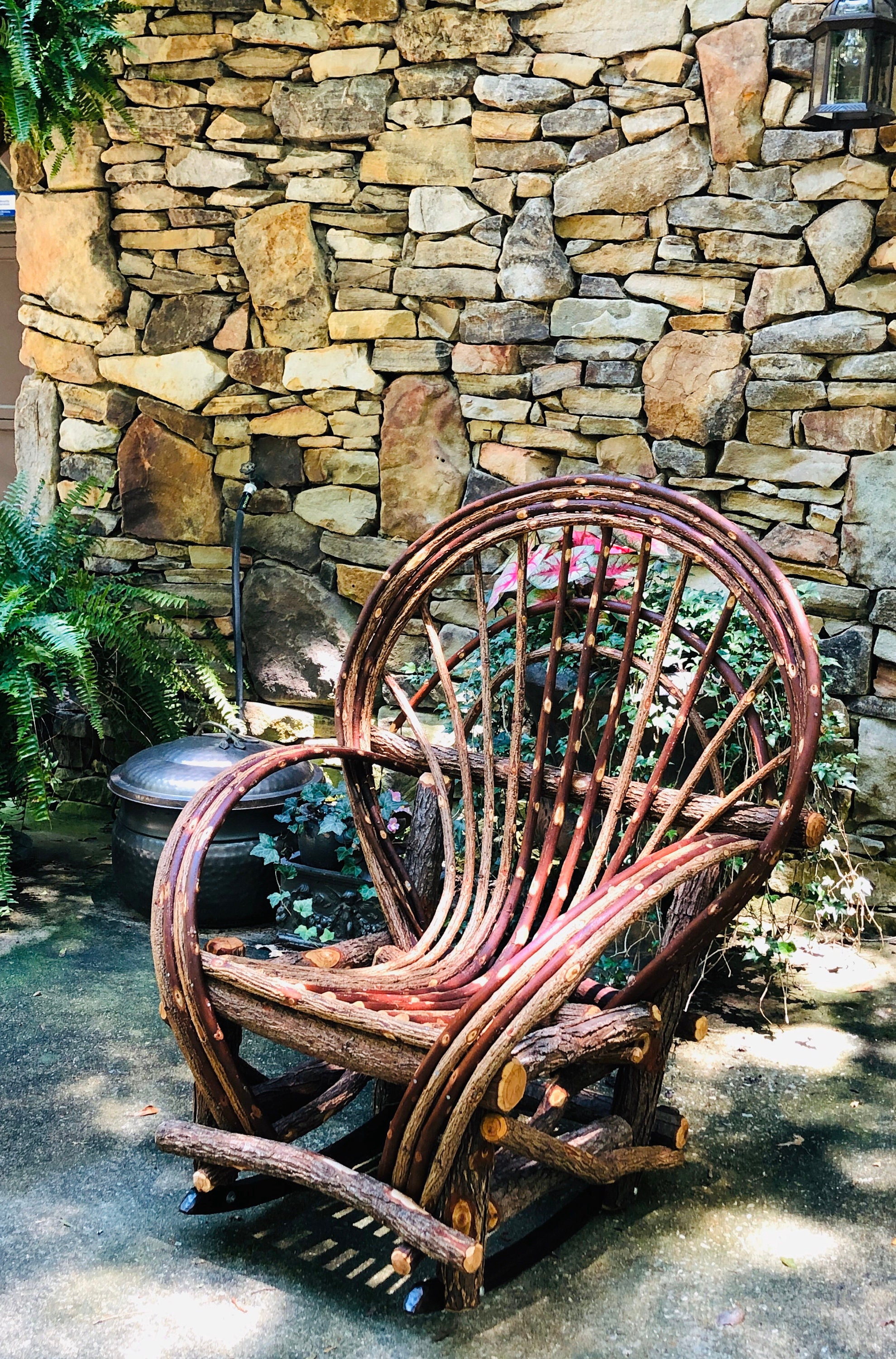 Set of Two Handmade Willow Chairs . Two Fan Back Bentwood - Etsy