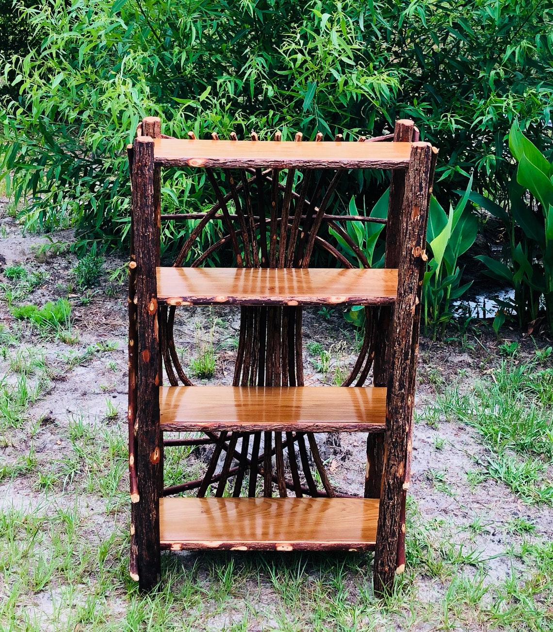 Handmade Rustic Willow Shelf Free Shipping via UPS - Etsy