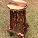 Handmade Willow Twig Bar Stool: Rustic Poplar Top, 30" Height - Etsy