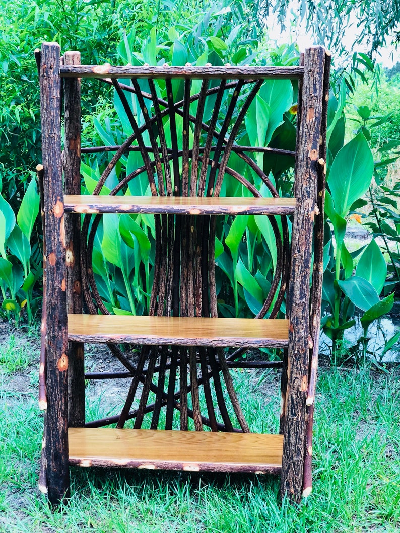Handmade Rustic Willow Shelf Free Shipping via UPS - Etsy
