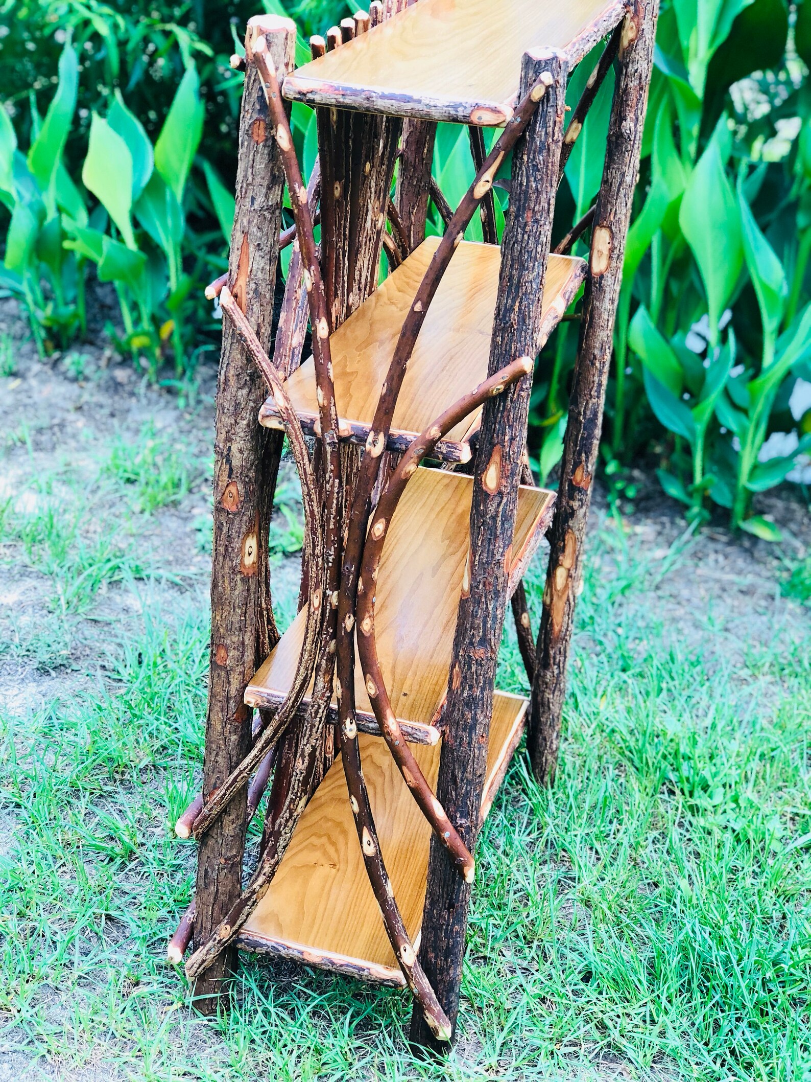 Handmade Rustic Willow Shelf Free Shipping via UPS - Etsy