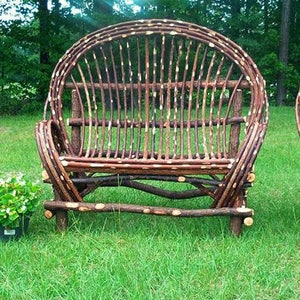 Willow Furniture 3 Piece Set * Willow Loveseat and 2 Handmade Willow ...