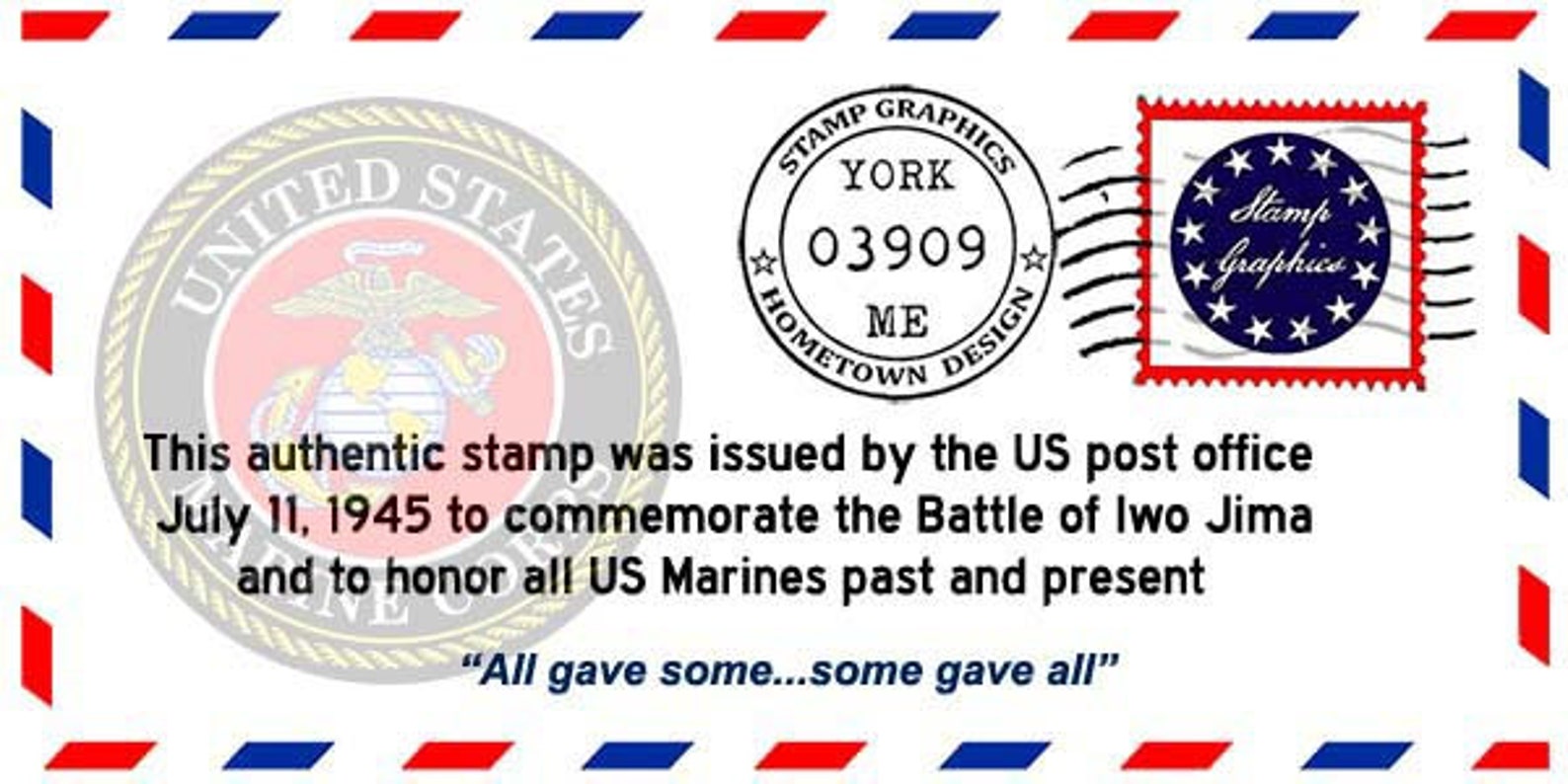 PERSONALIZED - US Marine Corp Iwo Jima Matted 8x10 Print W/ Authentic ...