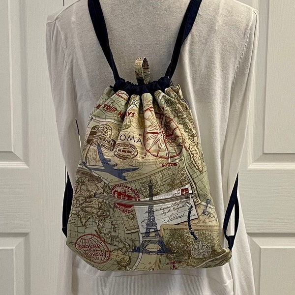 Map Backpack - Etsy