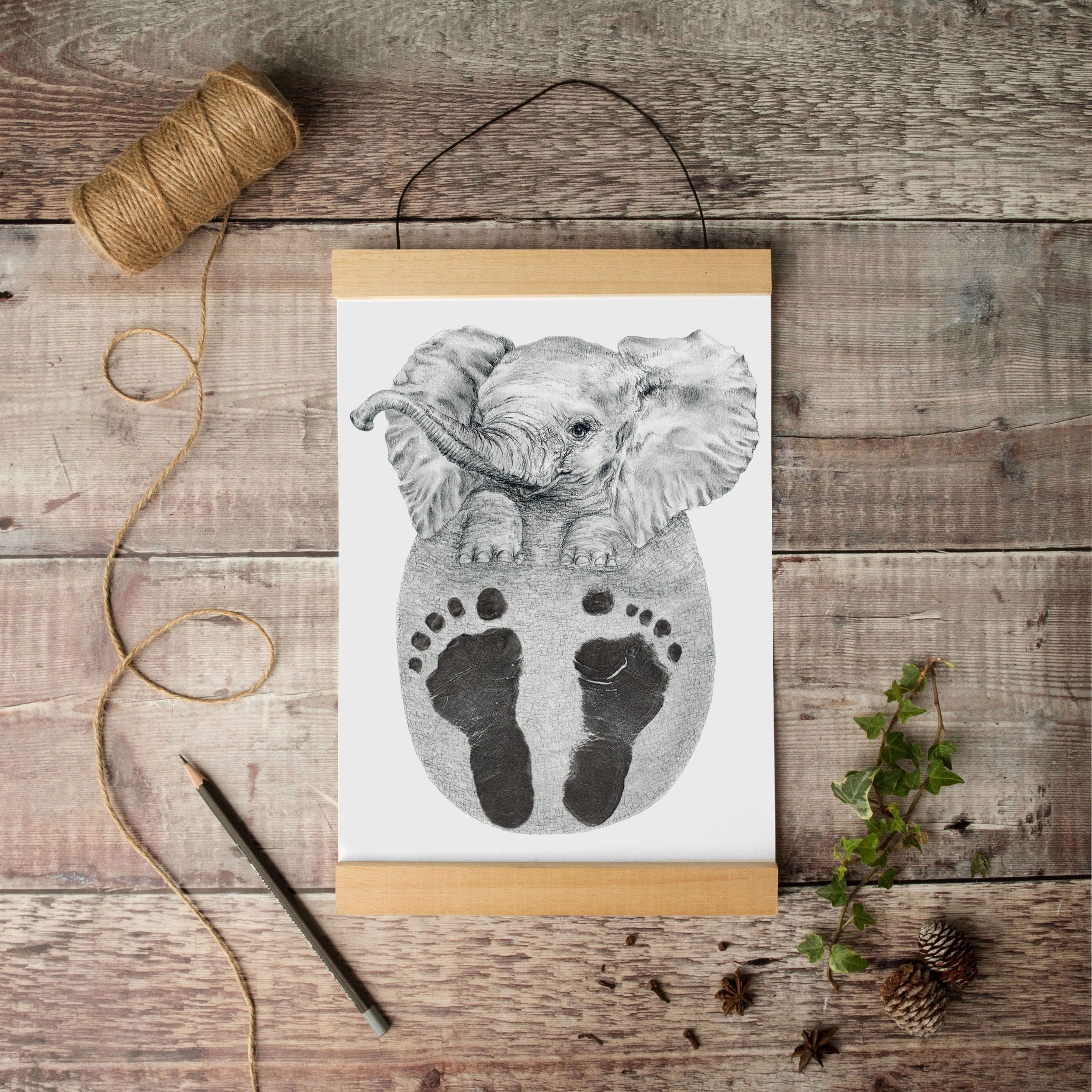 Elephant Footprint Art