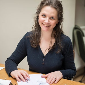 R is for Robin! Typographic Robin Card, Monochrome Black and White Card ...