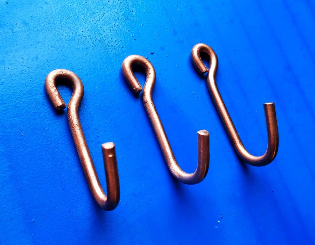 Set of 10 Solid Copper J Hooks. Perfect for Hanging Anything - Etsy