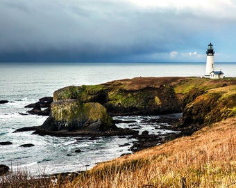 Beach Waterfall Photo Short Sands Beach Oregon | Etsy