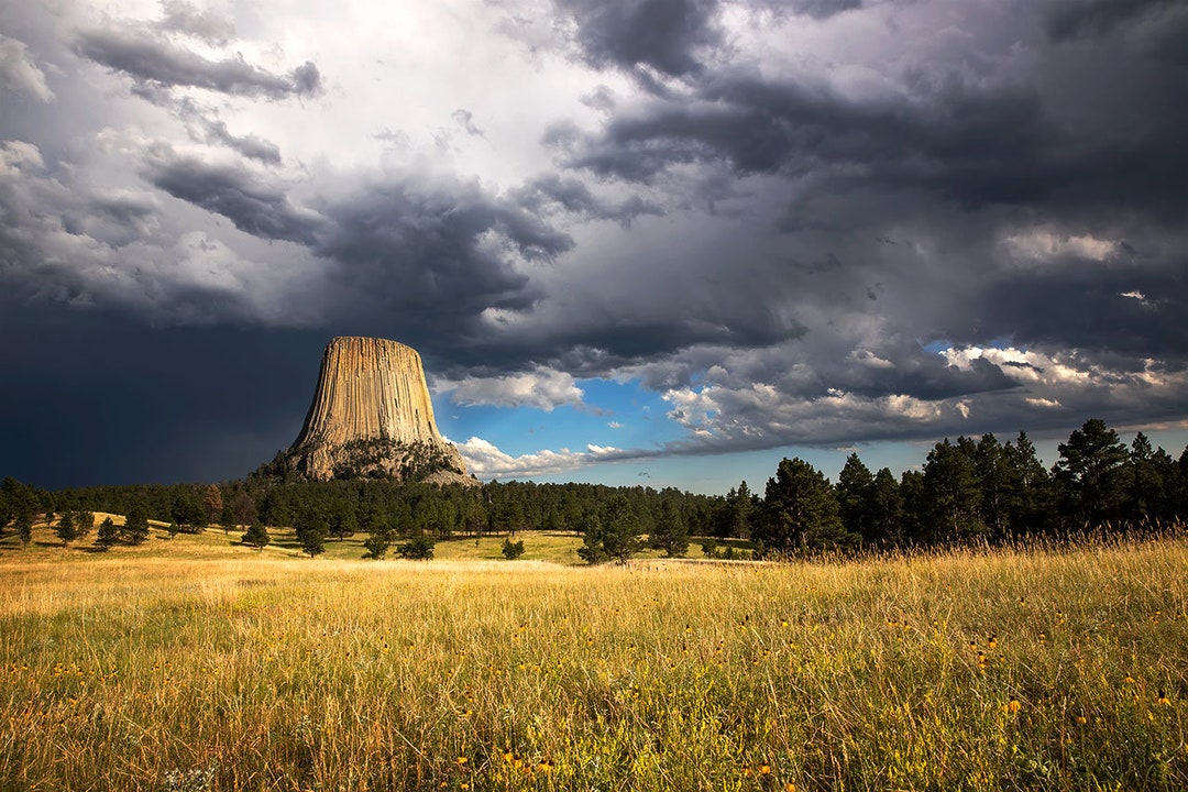 Devils Tower Photo Print | Devils Tower Clearing Storm | Wyoming ...