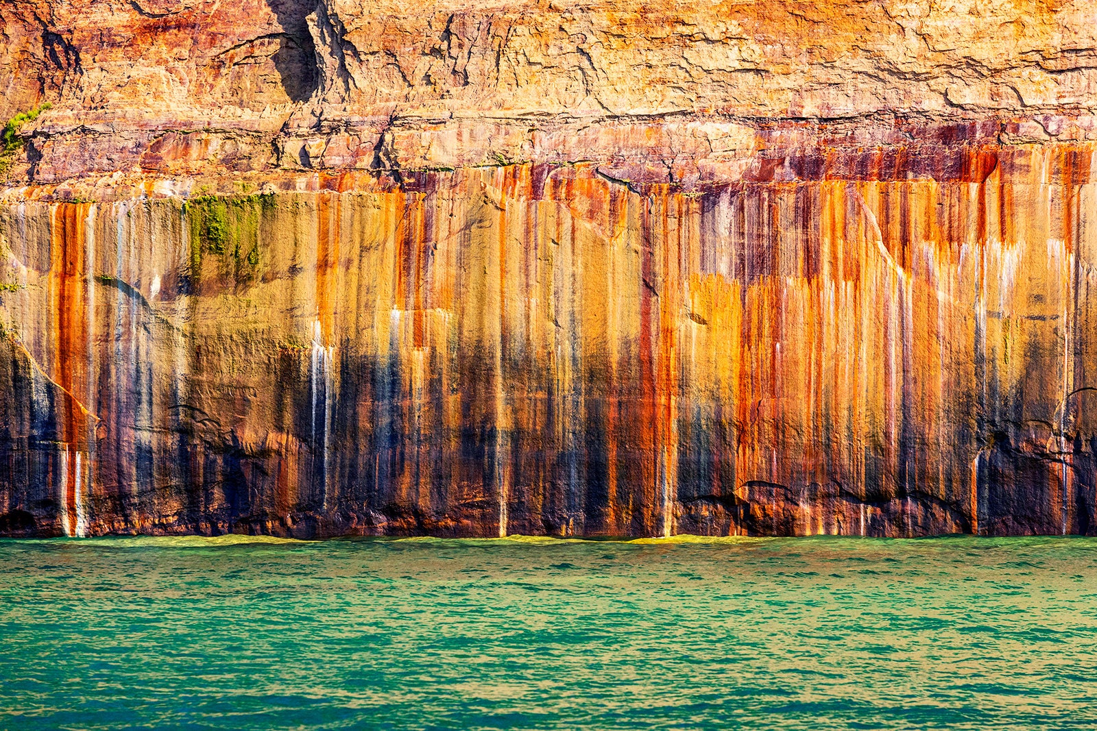 Pictured Rocks National Lakeshore Print Colorful Cliff - Etsy