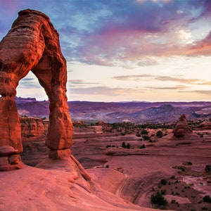 Delicate Arch Print delicate Arch Sunset Arches National Park Photo ...
