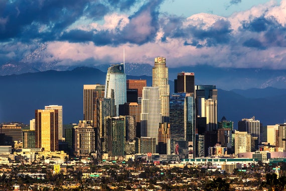 Los Angeles Photography la Skyline View Los - Etsy