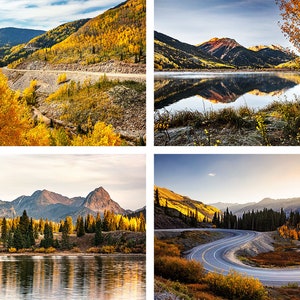 Colorado Photo Set | San Juan Mountains Views | Colorado Fall Decor ...