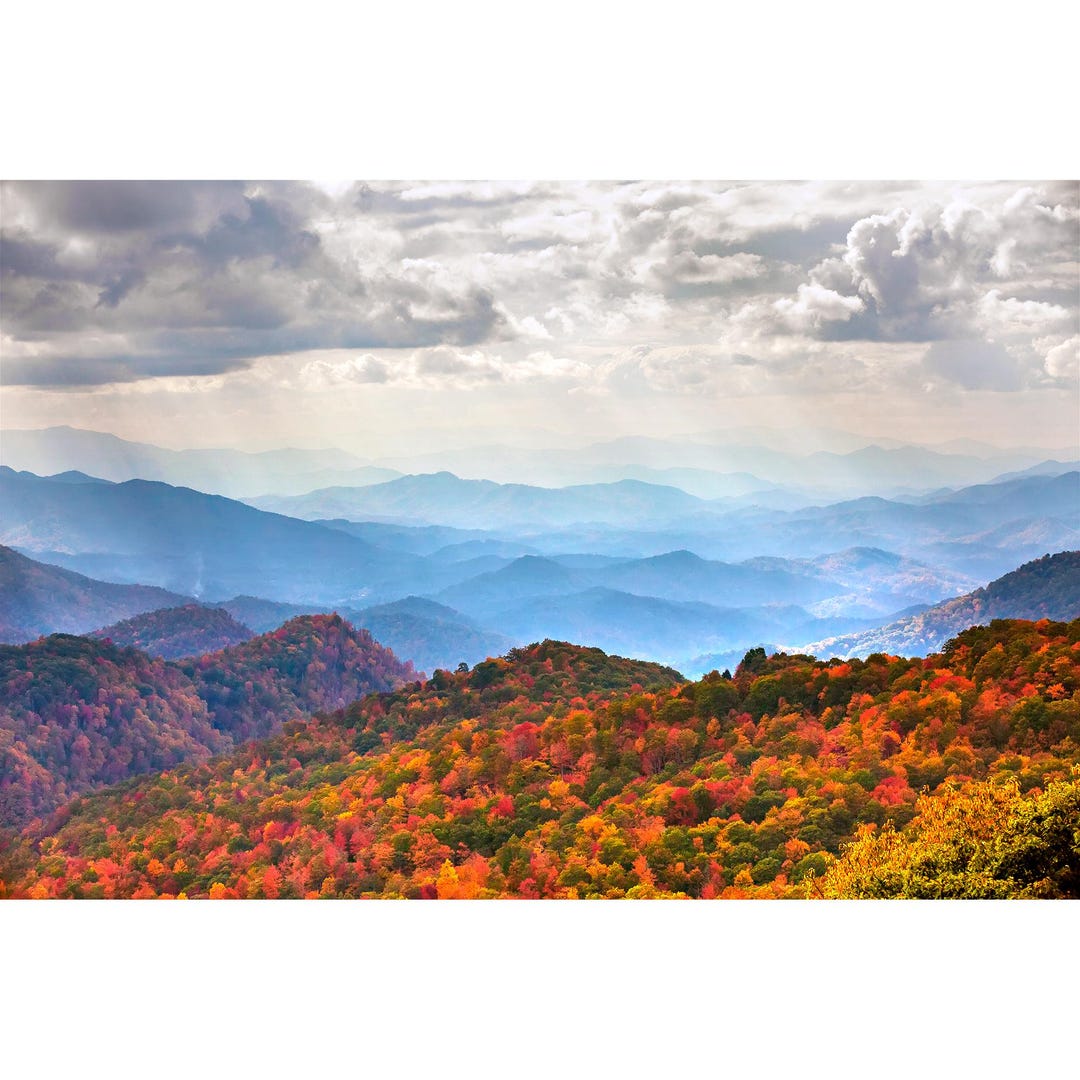 Blue Ridge Mountains Photo, Blue Ridge Sunbeam Vista, North Carolina ...