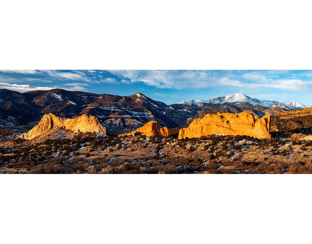 Colorado Springs Panorama Photo | Pikes Peak & Garden of the Gods ...