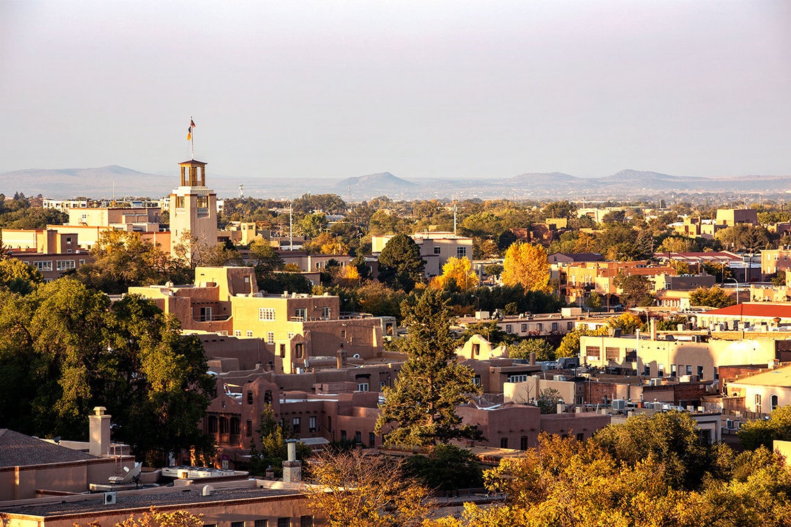 Santa Fe Skyline Photo Santa Fe Autumn View Santa Fe New - Etsy