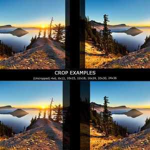 Crater Lake National Park Print, Discovery Point Sunrise, Oregon Wall ...