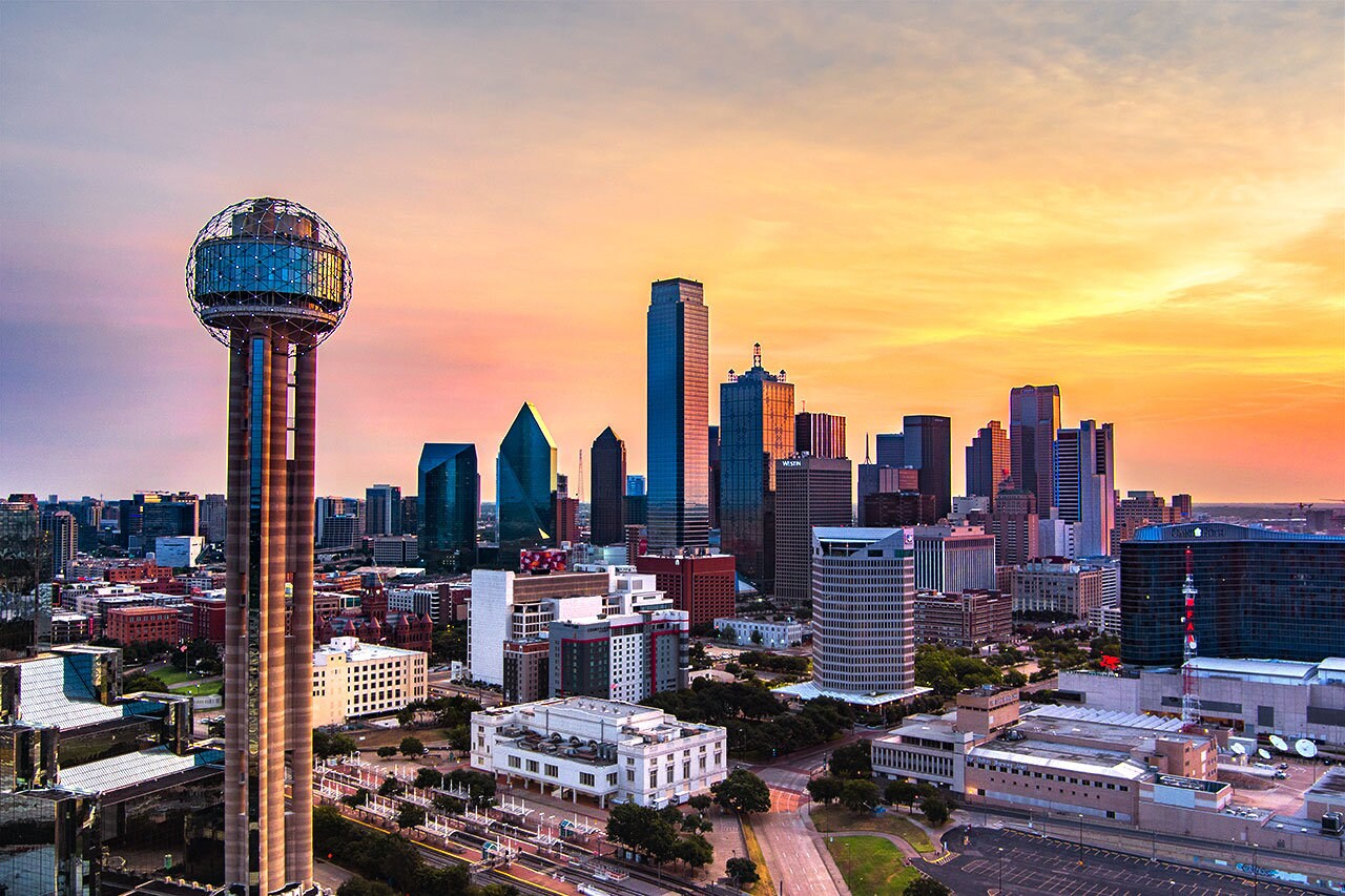 Dallas Skyline Photo Aerial Dallas Skyline View Dallas | Etsy