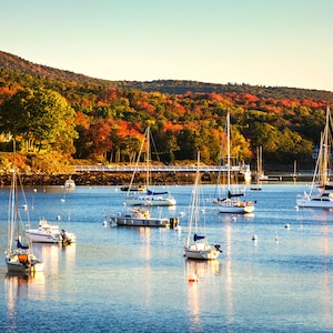 Camden Maine Photo | "camden Harbor View" | Maine Fall Foliage - Camden ...
