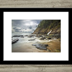 Beach Waterfall Photo | "short Sands Beach" | Oregon Beach Photo ...