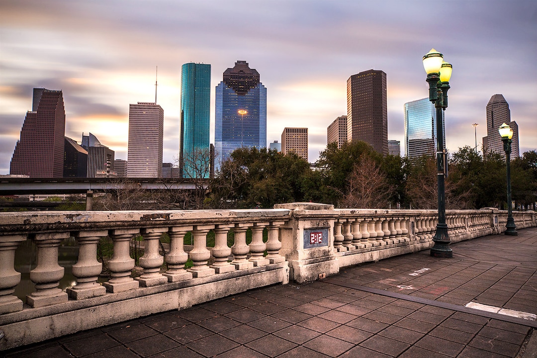 Houston Skyline Photo | "sabine Street Bridge" | Houston Skyline ...