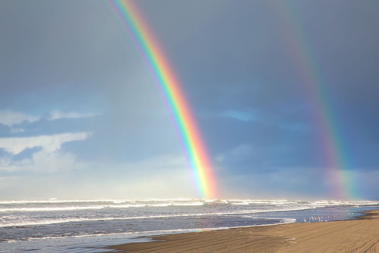 Real Rainbows At The Beach