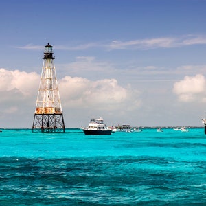 Islamorada Florida Print, Alligator Reef Light View, Florida Keys ...