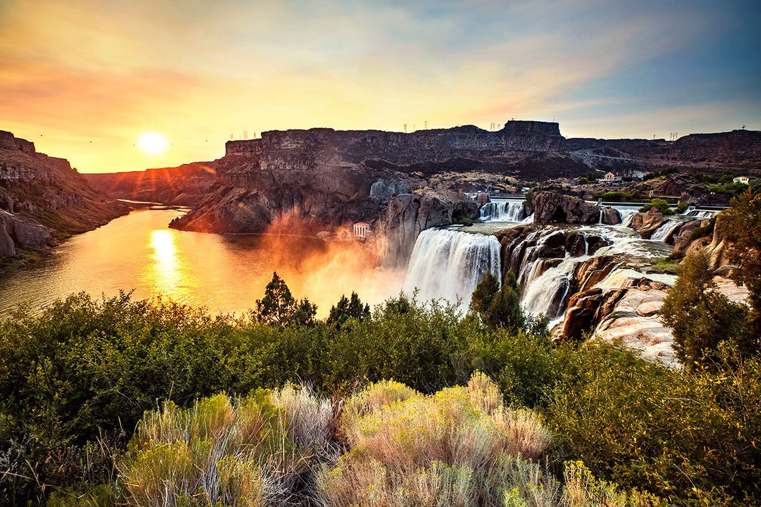 Shoshone Falls Print Shoshone Falls Sunset Photography, Twin Falls ...