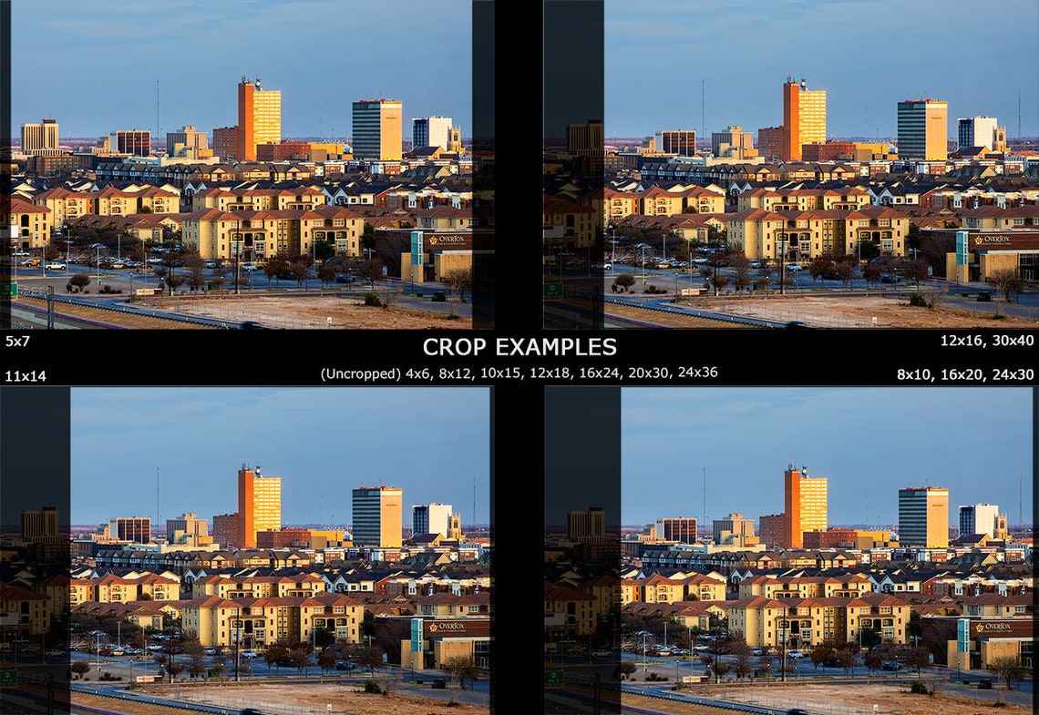 Lubbock Skyline Print Downtown Lubbock View Lubbock Texas - Etsy Ireland