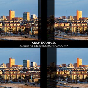 Lubbock Skyline Print Downtown Lubbock View Lubbock Texas Skyline ...