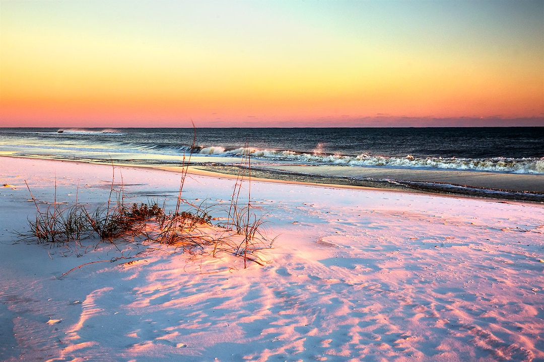 Gulf Islands National Seashore Photo Sunset Dunes Print Pensacola Beach ...