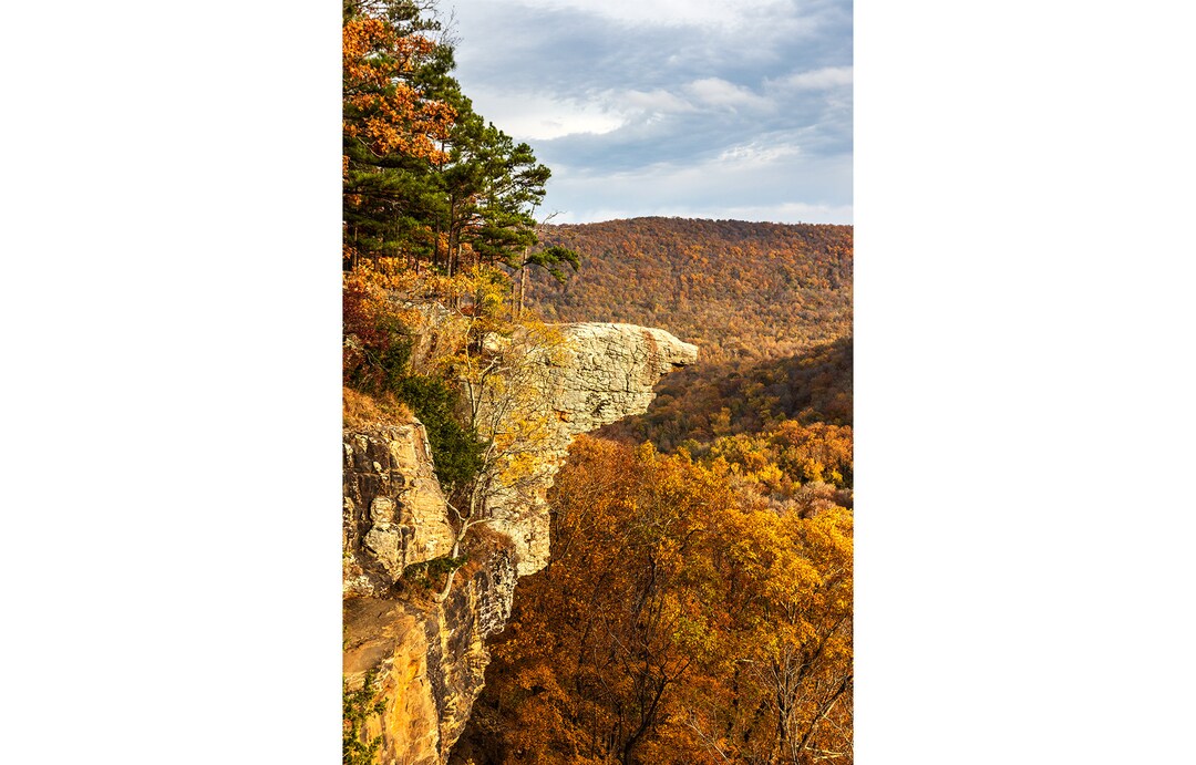Hawksbill Crag Print, Whitaker Point Autumn Afternoon Vertical Print ...