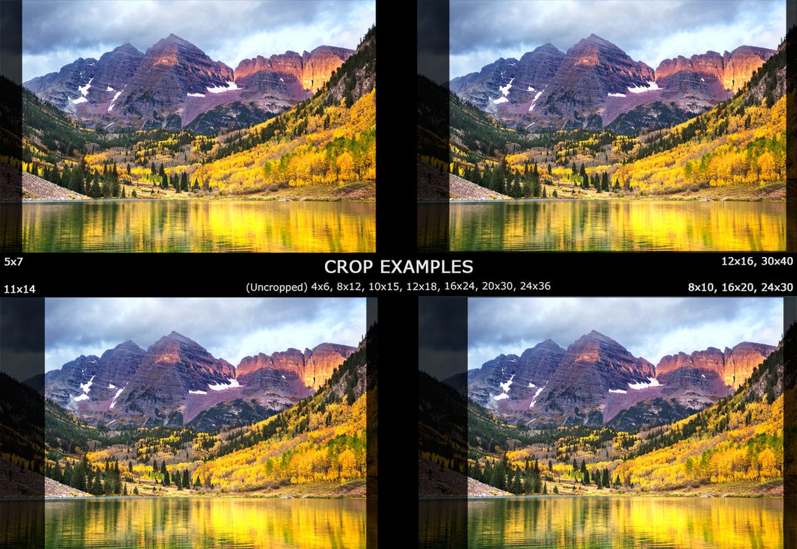 Aspen Wall Art maroon Bells Autumn Aspen Fall - Etsy