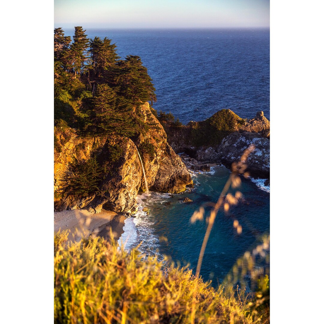 Big Sur Photo, Mcway Falls Lookout, Vertical Big Sur Wall Art ...