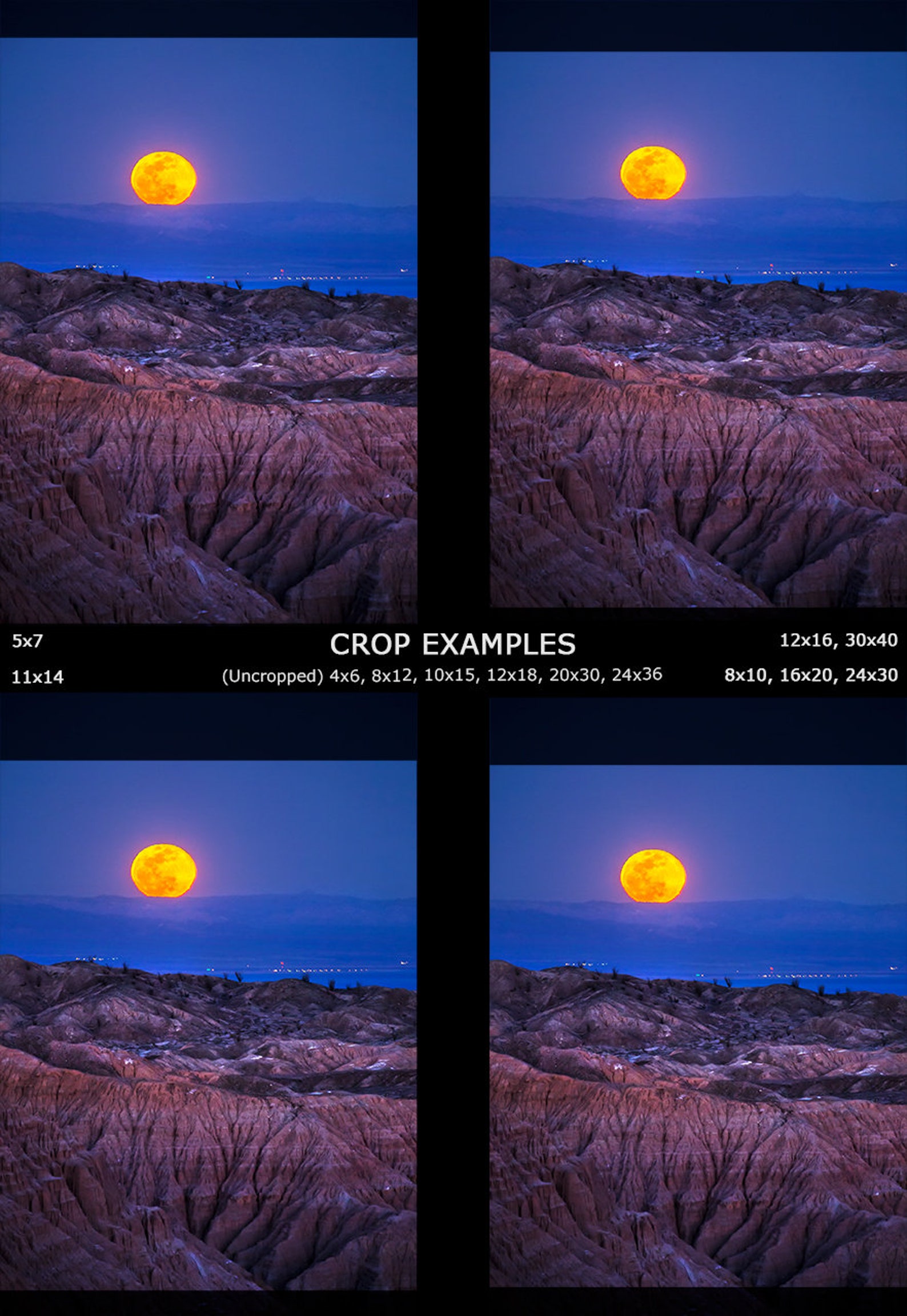 Anza-borrego Photo anza-borrego Moonrise Fonts | Etsy