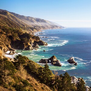 Big Sur Print Set, Views of Big Sur, California Beach Photo Set, Big ...