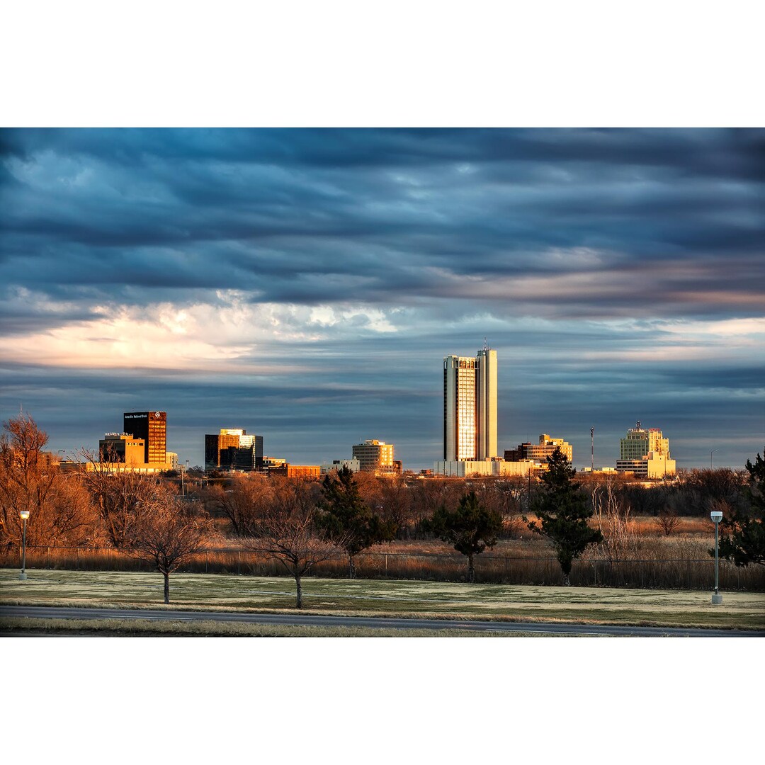 Amarillo Photography, Amarillo Texas Skyline Print, Amarillo Photo ...