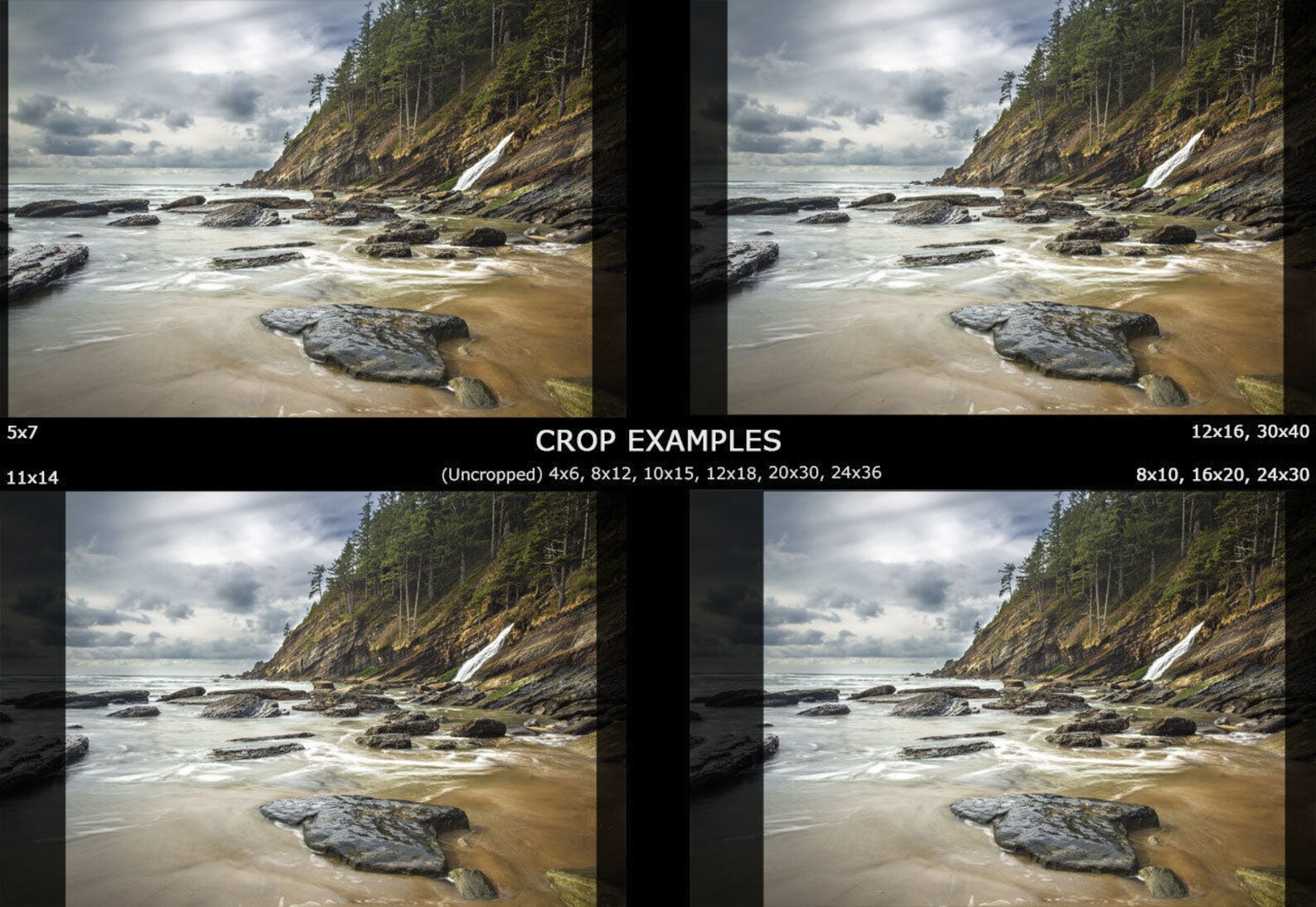 Beach Waterfall Photo short Sands Beach Oregon - Etsy