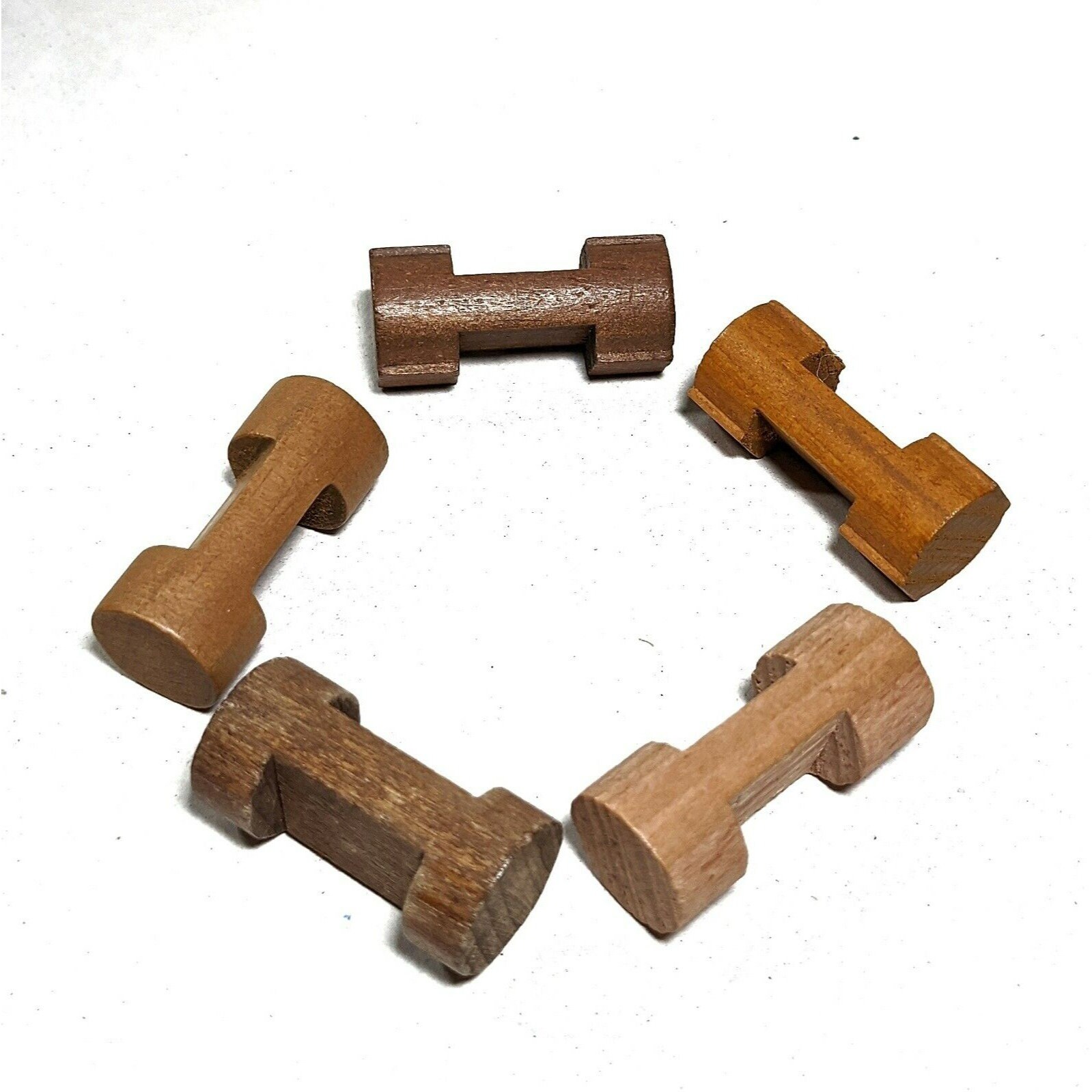 Wooden Lincoln Logs Lot of 25 Small Log Building Pieces 1.5" 1 Notch ...