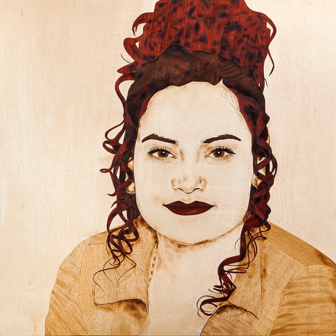 Large Marquetry Portrait for You Based Your Favorite Photos Handmade ...