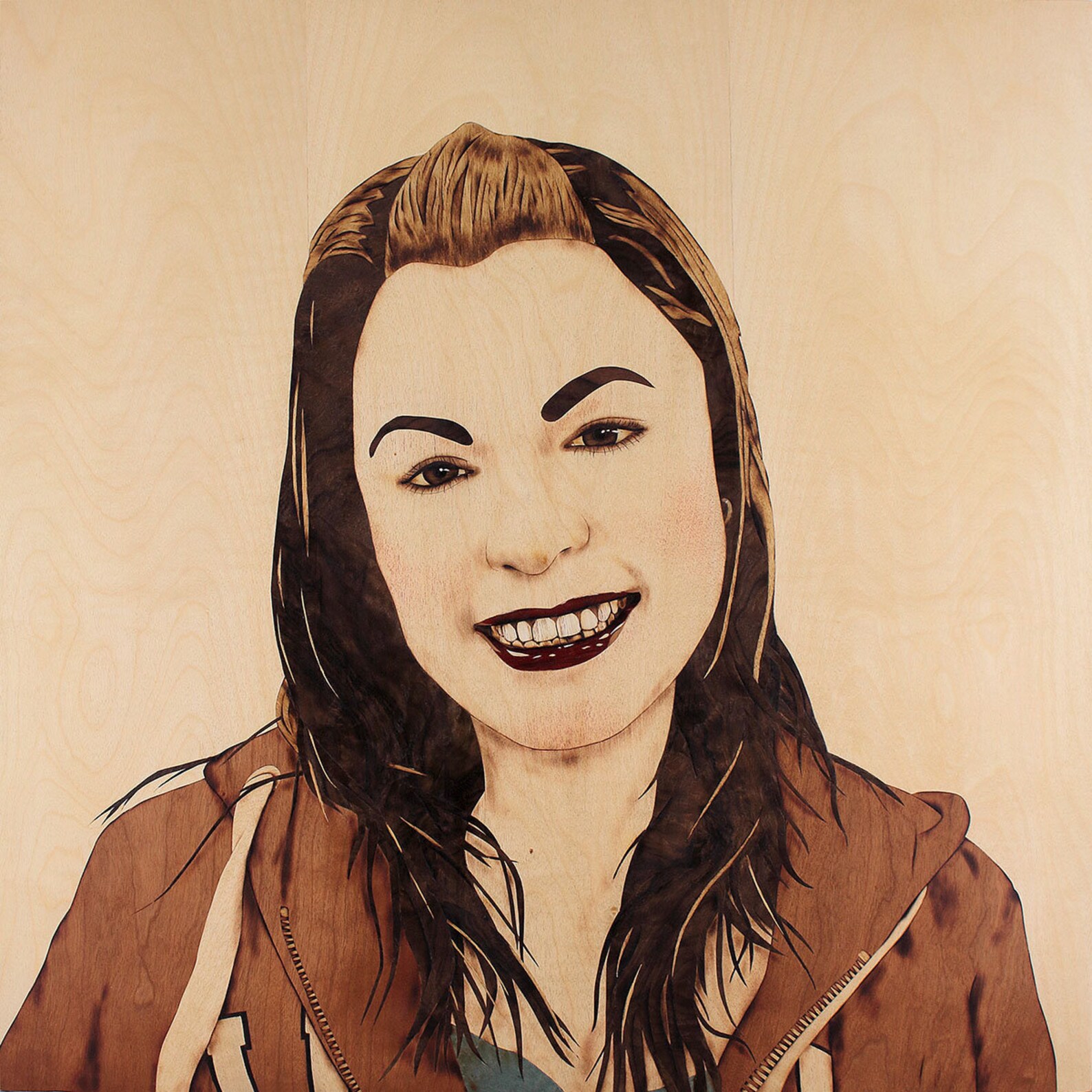 Large Marquetry Portrait for You Based Your Favorite Photos Handmade ...