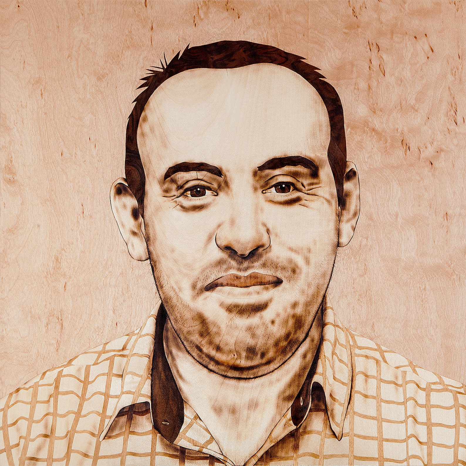 Large Marquetry Portrait for You Based Your Favorite Photos Handmade ...