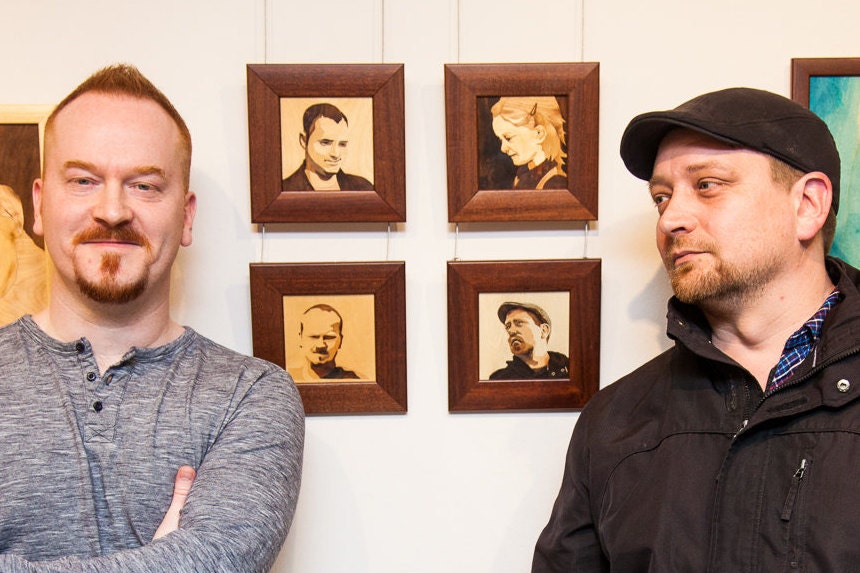 Small Marquetry Portrait for You Based Your Favorite Photos - Etsy