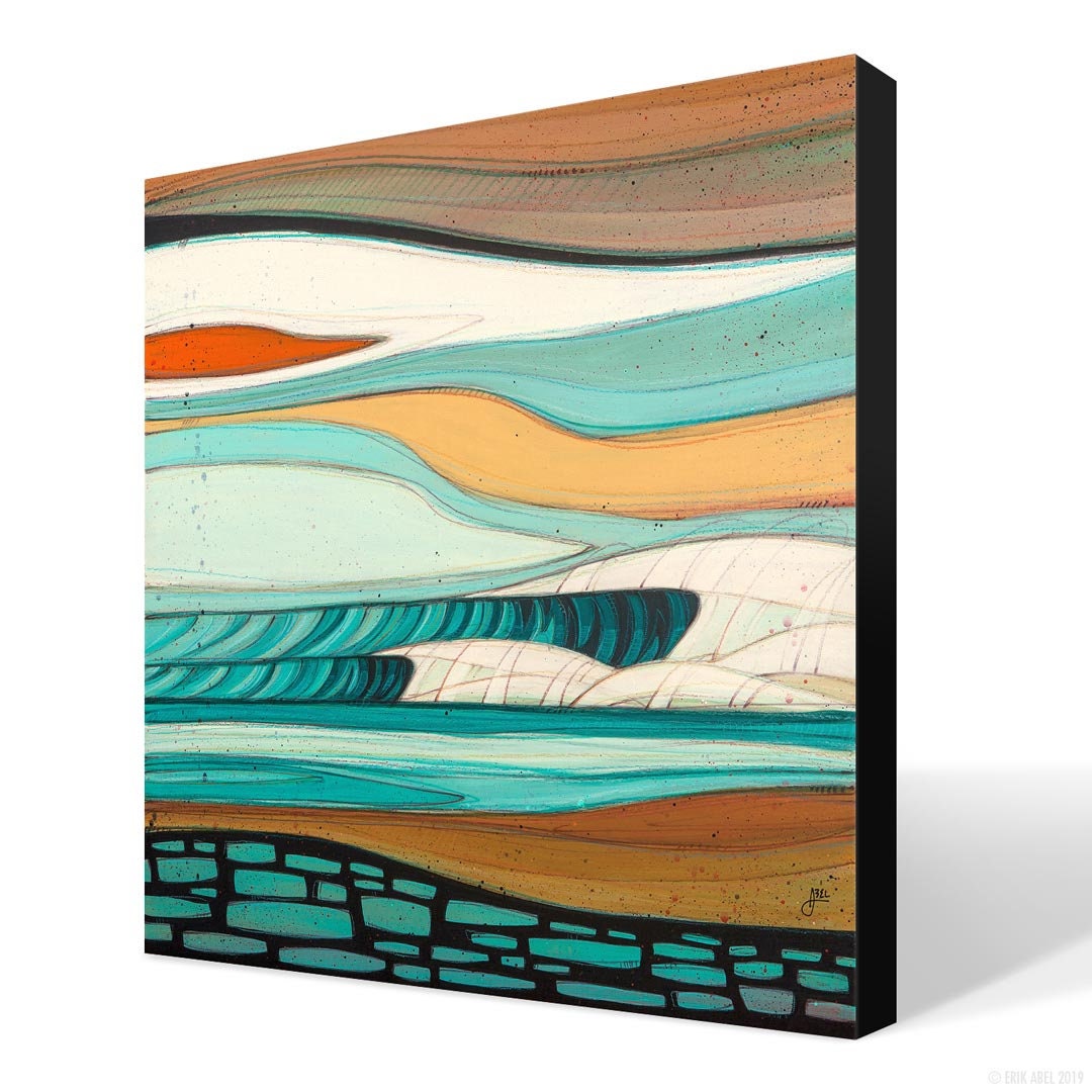 Cloud Cover Ups 3 | Abstract Surf Art Print, Modern Ocean Art ...