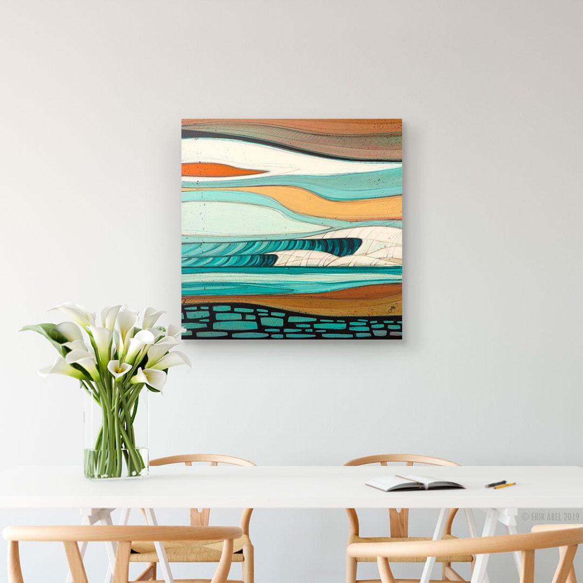 Cloud Cover Ups 3 | Abstract Surf Art Print, Modern Ocean Art ...